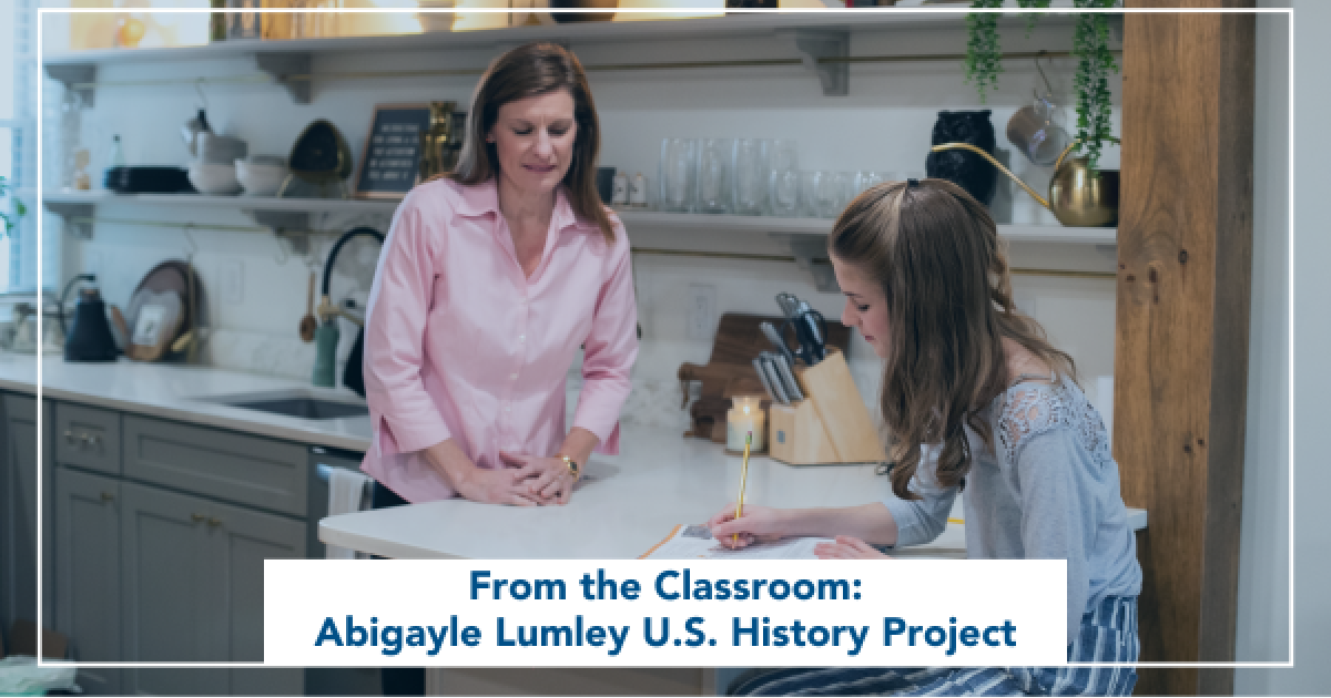 Veritas Press | From the Classroom: Abigayle Lumley U.S. History…